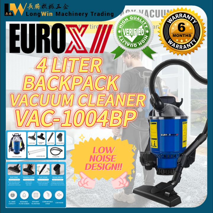 EUROX/// VAC-1004BP Backpack Vacuum Cleaner 4 Liter 1800W | Lazada