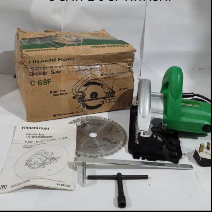 HITACHI KOKI HI KOKI Circular Saw gergaji Kayu 6 Inch C6SF | Lazada ...
