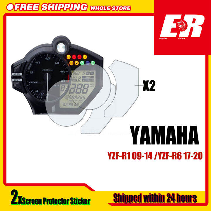 สำหรับYAMAHA YZF-R1 09-14 /YZF-R6 17-20 2pcs Speedometerสติกเกอร์ ...