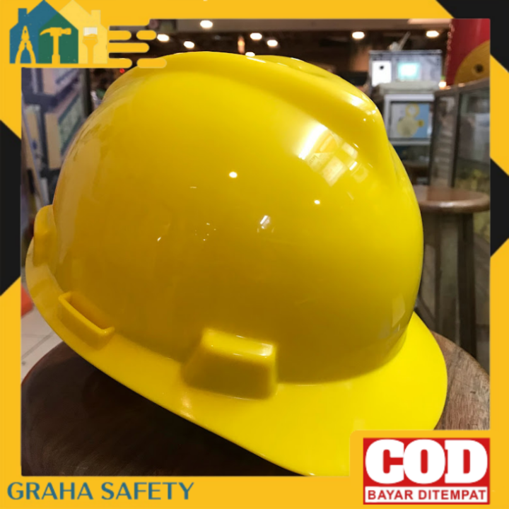 Helm Msa Vgard Warna Kuning Original - Hlem Safety Msa Vgard Warna ...