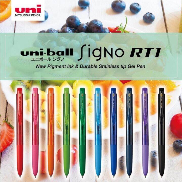 UNI SIGNO RT1 ปากกาเจลกันน้ำ 0.38 MM และ 0.5 MM (นำเข้าจากญี่ปุ่นของแท้ ...