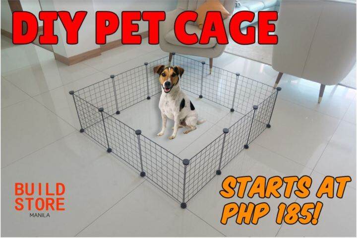 3x3 DIY Stackable Pet Cage 105cm x 105 cm for Dog Cat Rabbit | Lazada PH