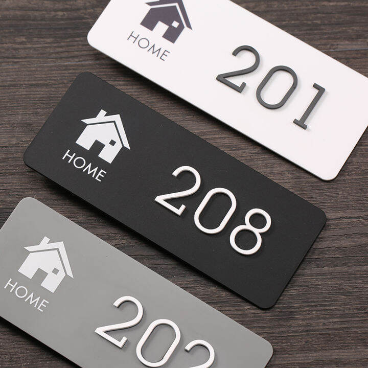 House number plate Home hotel box room number sign plate house number ...