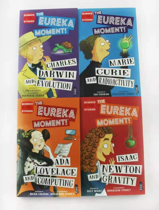 The Eureka Moment 4 Books Set English Science Stories for children 8 ...