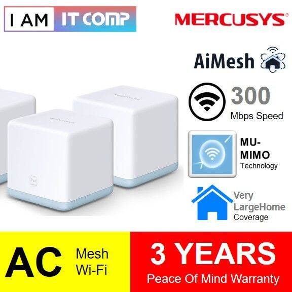 Mercusys Powered By TP-LINK Halo S3 300Mbps Wireless 2.4GHz Gigabit ...