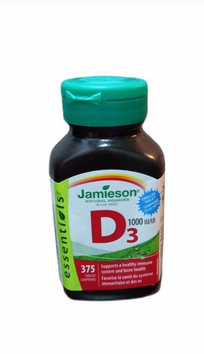 Jamieson Vitamin D3 1,000 IU, 365 tablets | Lazada PH