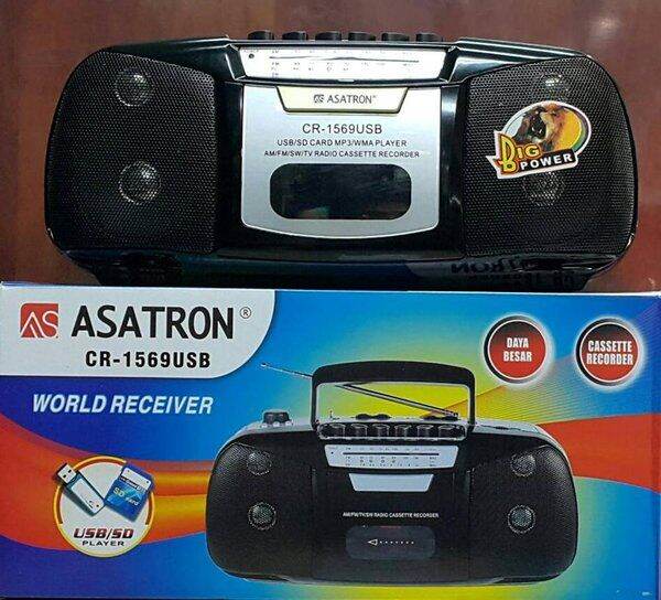 Radio FM AM SW/Radio Kaset Asatron CR 1569 USB 100% ORI | Lazada Indonesia