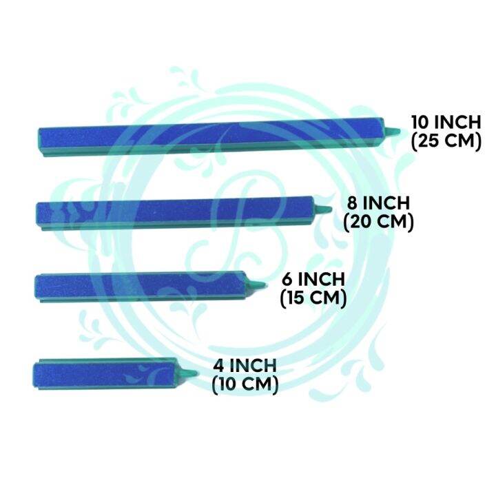 Airstone Panjang 4 6 8 10 Inch Batu Aerator Aerasi Gelembung Udara Oksigen Aquarium Aquascape ...