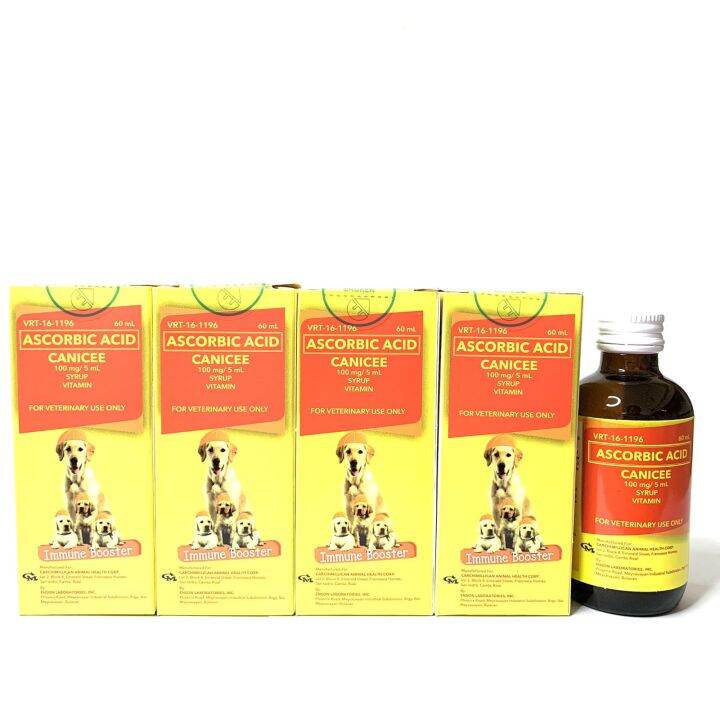 [CLR AGRIVET] CANICEE SYRUP 60ml/ Buy 3 take 1/ ASCORBIC ACID CANICEE ...