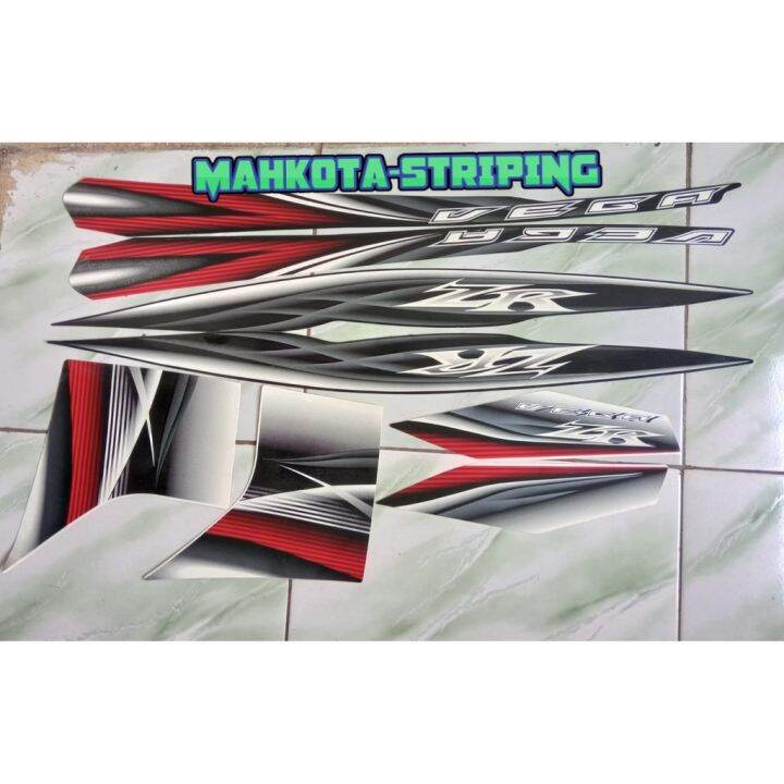 STRIPING STICKER LIS LES POLET motor yamaha Vega zr 2012 full list body ...