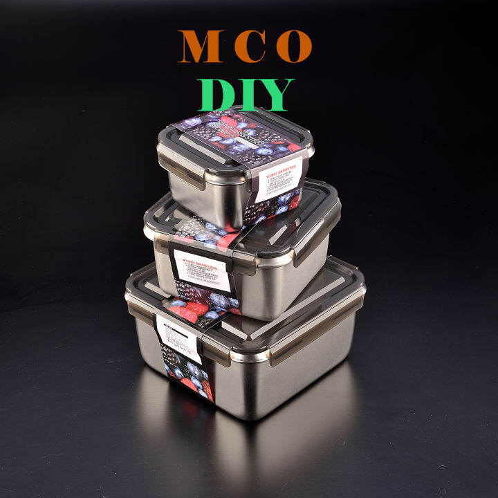 SUS 316 -Korea Stainless Steel Food Storage Container Collection in ...