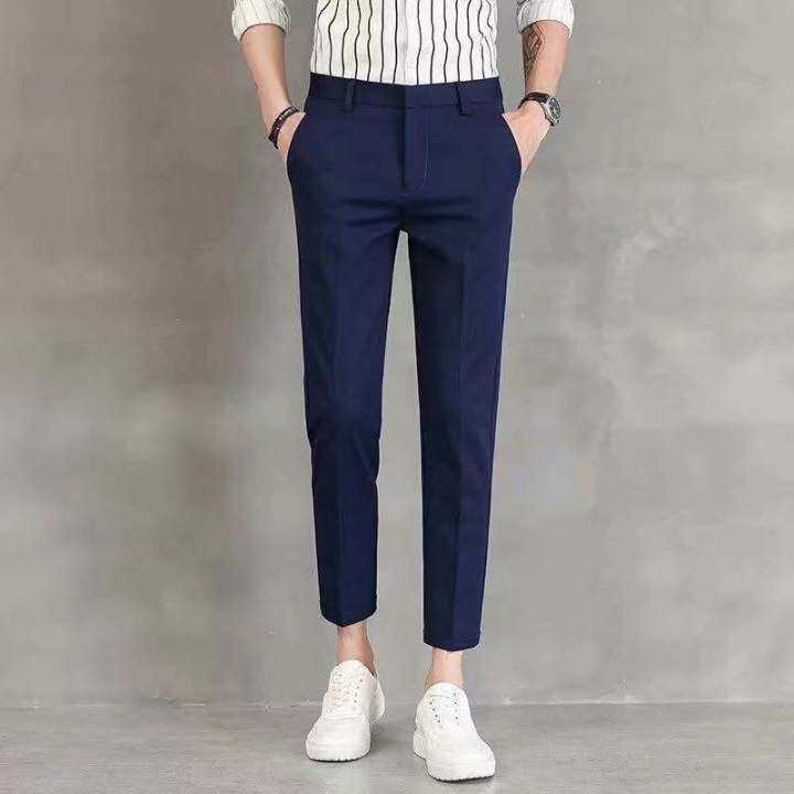 BGBG Fashion Korean Nine Pants slim 6060 กางเกงสแล็คชาย กางเกง5ส่วนชาย ...