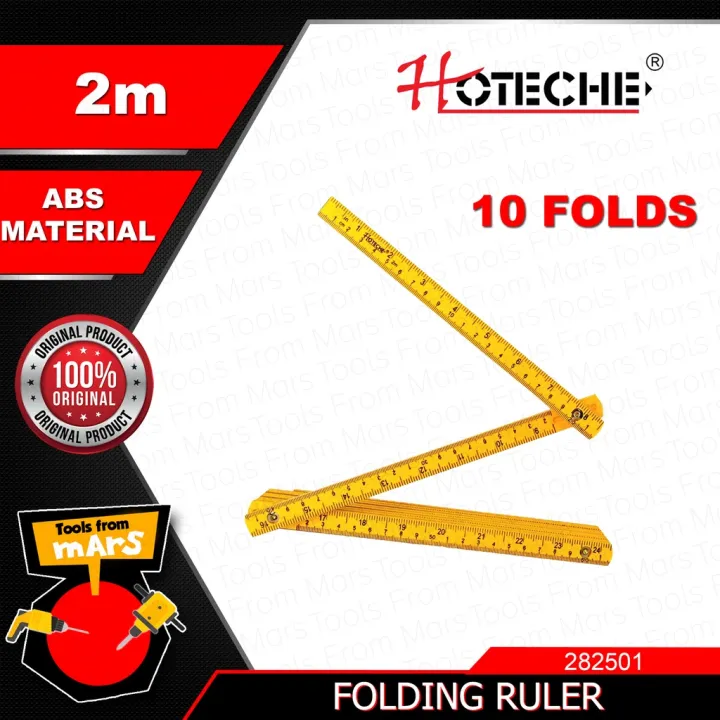 HOTECHE 10 Folds Plastic Folding Ruler 282501 •TFM• | Lazada PH