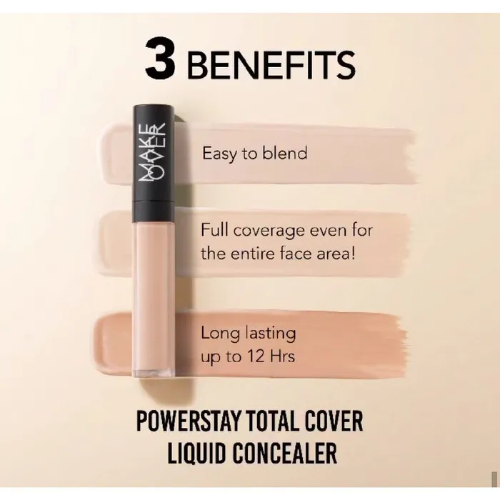 Make Over Powerstay Total Cover Liquid Concealer 6.5ml - Konsiler Cair ...