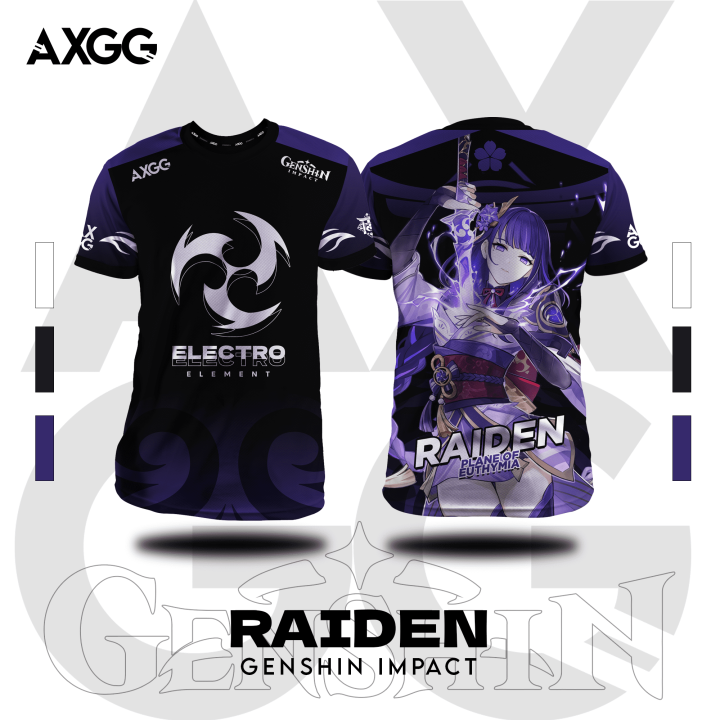 AXGG " Genshin Impact Elements " Gaming Shirt | Lazada PH