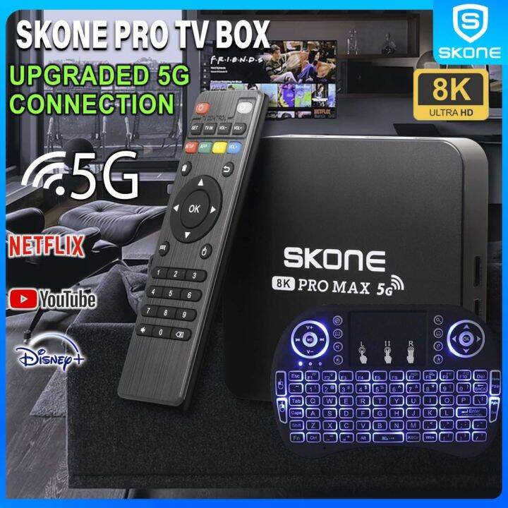 Smart Box Android TV Box 10.1 OS Latest KD S905W 4K 2.4GHz WIFI Quad ...