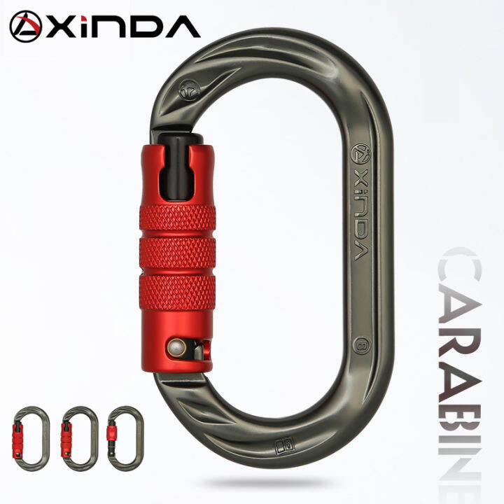 XINDA Outdoor O-shape carabiner 24kN 7075 aluminum oval hook rock ...
