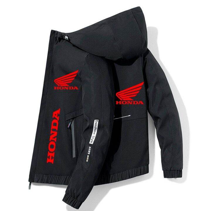 Honda Motorcyle เสื้อแจ็คเก็ตผู้ชาย2022ฤดูใบไม้ร่วงใหม่ Honda Red Wing ...