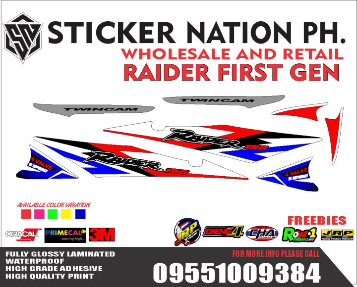 Raider 150 Gen 1 Sticker Decals | Lazada PH