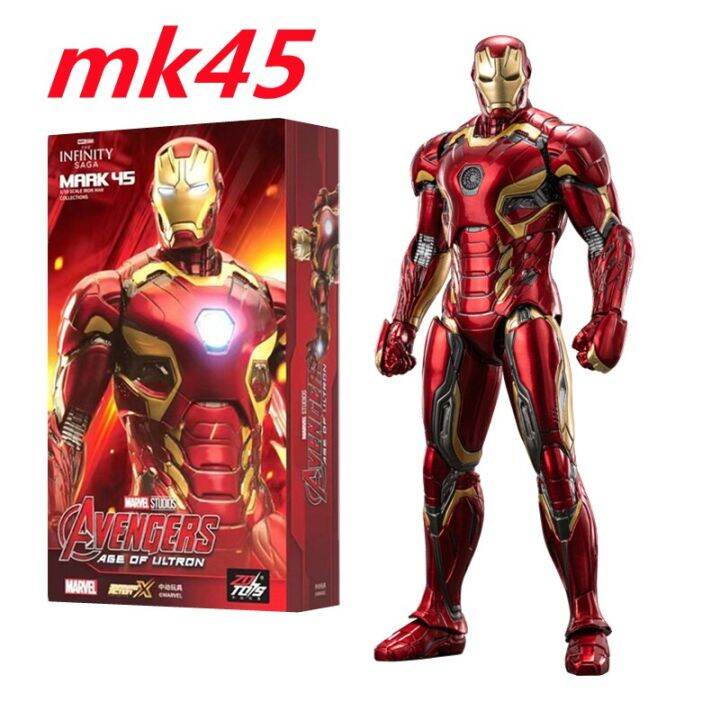 Full-court promotion ZD Original Marvel Iron Man Figure Mark45 MK46 ...