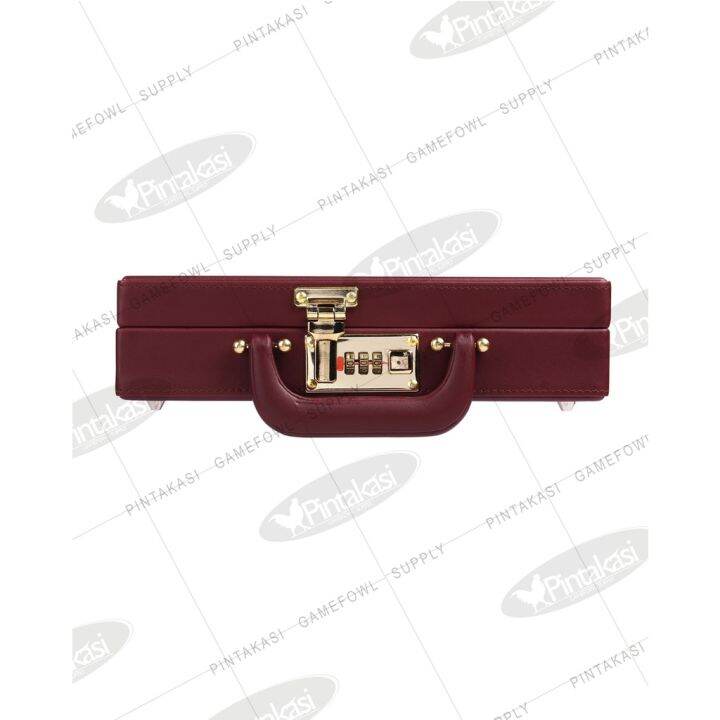 Tari Case Ordinary (Maroon) 12pcs Tari Blade Capacity for Gamefowl ...
