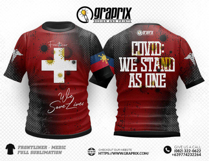 FRONTLINER Series - Medical T-shirt Full Sublimation | Lazada PH