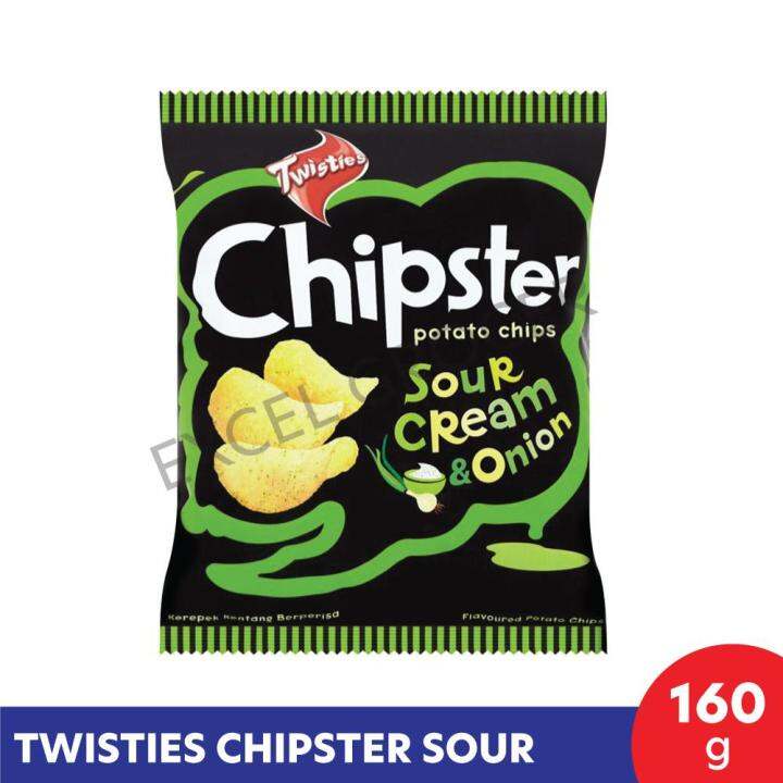 Twisties Chipster Sour Cream & Onion Potato Chips 160g | Lazada