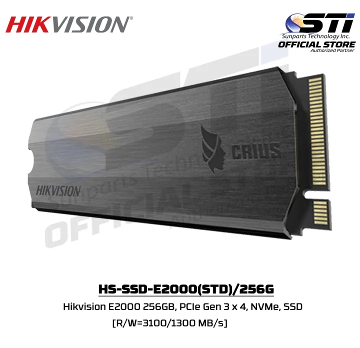 HS-SSD-E2000(STD)/256G Hikvision E2000 256GB, PCIe Gen 3 x 4, NVMe, SSD ...