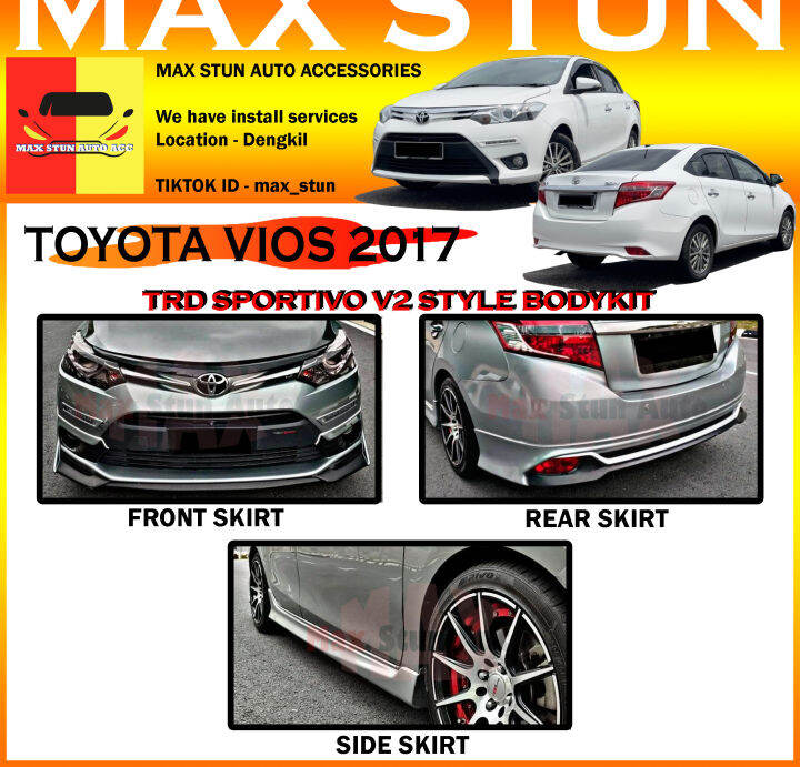 TOYOTA VIOS NCP150 2013-2018 TRD SPORTIVO 2 FULLSET BODYKIT (T.STV-2 ...