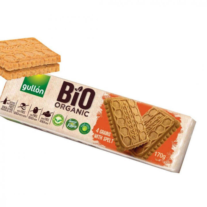 Gullon Bio Organic 4 Grains with Spelt Biscuits -170g | Lazada PH