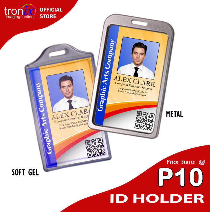 troniximaging ID Holder One (1) piece 5.5cm x 8.5cm | Lazada PH