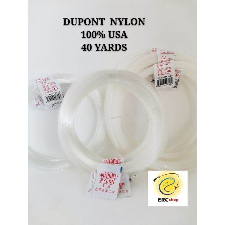 DUPONT NYLON 100 % USA TYREX LEADER 40YDS FISHING LINE | Lazada