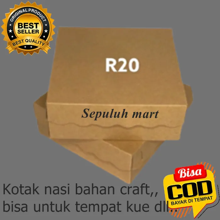 Dus kraft 20x20/dus nasi kraft/dus nasi kekinian/bok nasi 20x20 ...