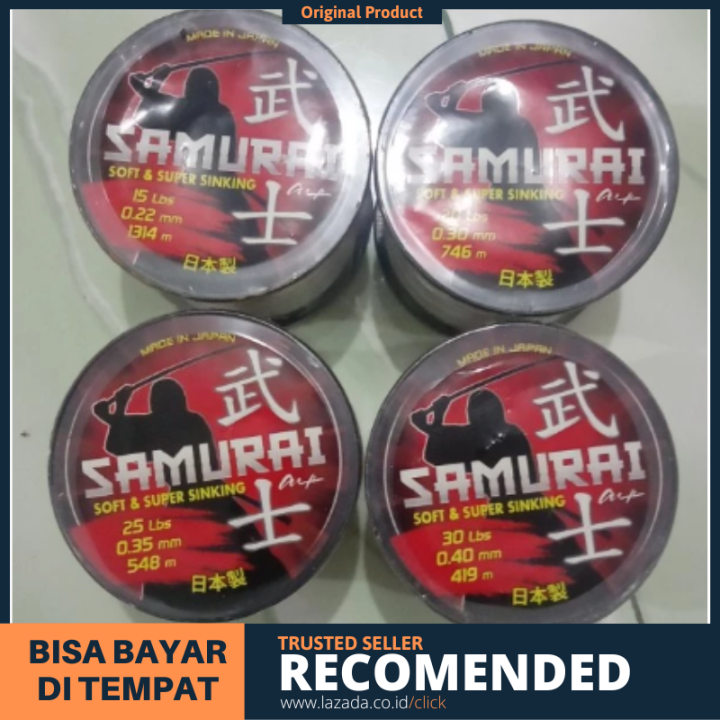 Senar Pancing Samurai Gulungan isi banyak panjang sampai 1000 meteran ...