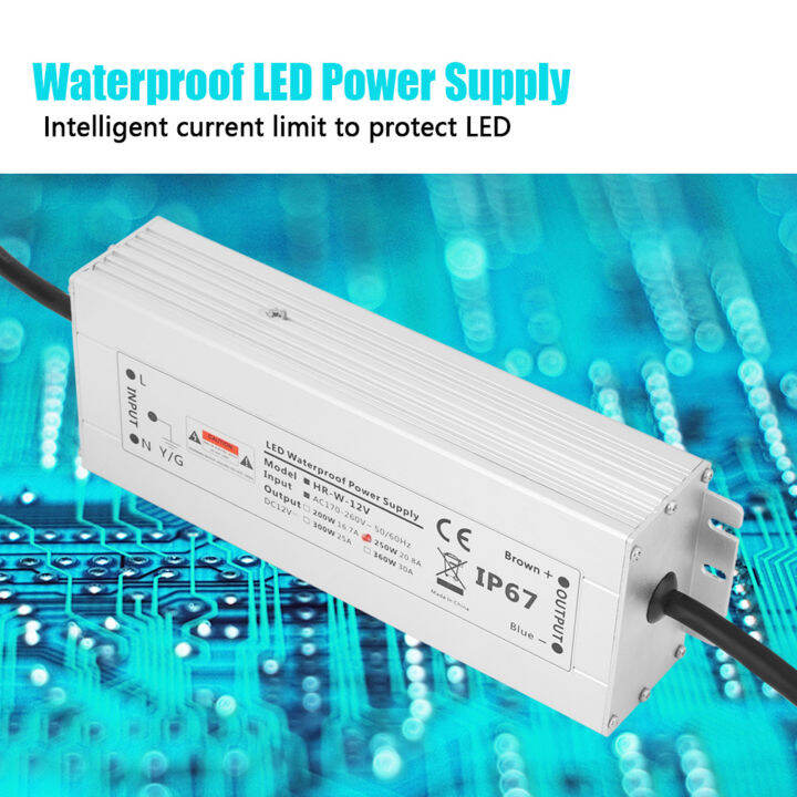 LED Power Supply Dustproof Overvoltage Protection Waterproof Waterproof ...
