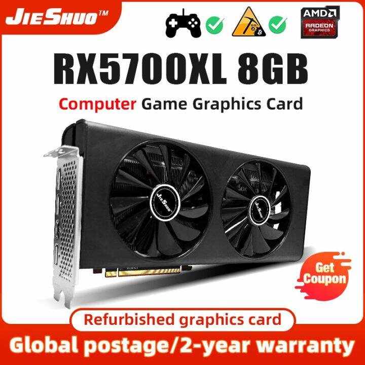 JIESHUO Amd RX5700 8GB Graphics Card GPU GDDR6 256-Bit 7Nm Video Card ...