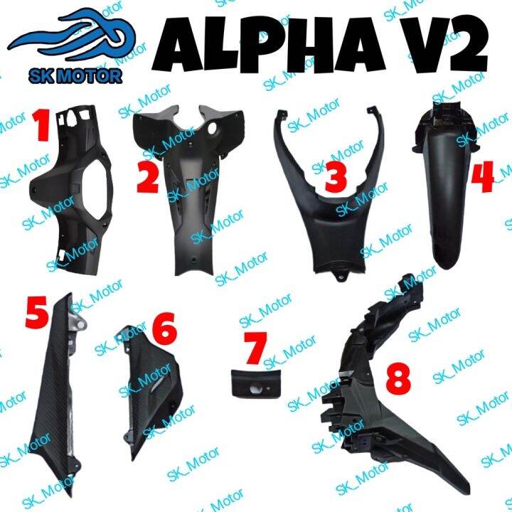 New PROMOTION Honda WAVE ALPHA 110 CX V2 Original Inner Cover Full Set Kaver Hitam Meter Center ...