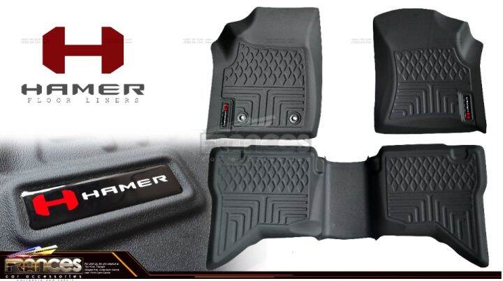 FORD RANGER / WILDTRAK / RAPTOR 2015-2022 HAMER BRAND DEEP DISH MATTING ...