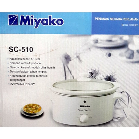 Miyako Sc-510 Slow Cooker 4 Liter / Pemasak Lambat Sc510 | Lazada Indonesia