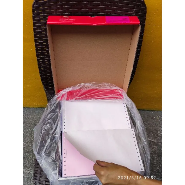 2Ply Carbonless Continuous Form Paper 1 Half 60gsm 1000 Sheets 5.5inch ...