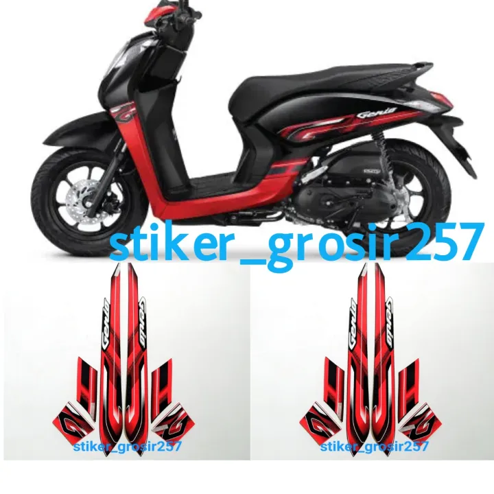STIKER STICKER STRIPING MOTOR HONDA GENIO 110 TAHUN 2021 2022 CBS WARNA ...