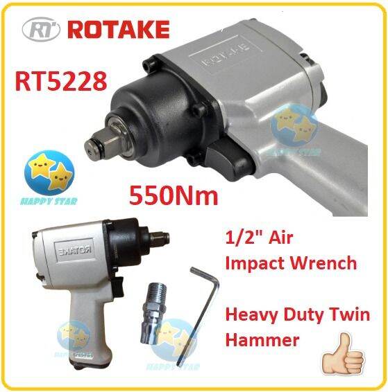 [100% ORIGINAL] RT5228 1/2'' AIR IMPACT WRENCH ROTAKE WRENCHES 500NM MINI RT-5228 HEAVY DUTY ...