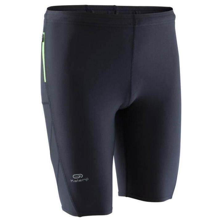 Kalenji RUN DRY+ MEN'S RUNNING TIGHT SHORTS BLACK | Lazada
