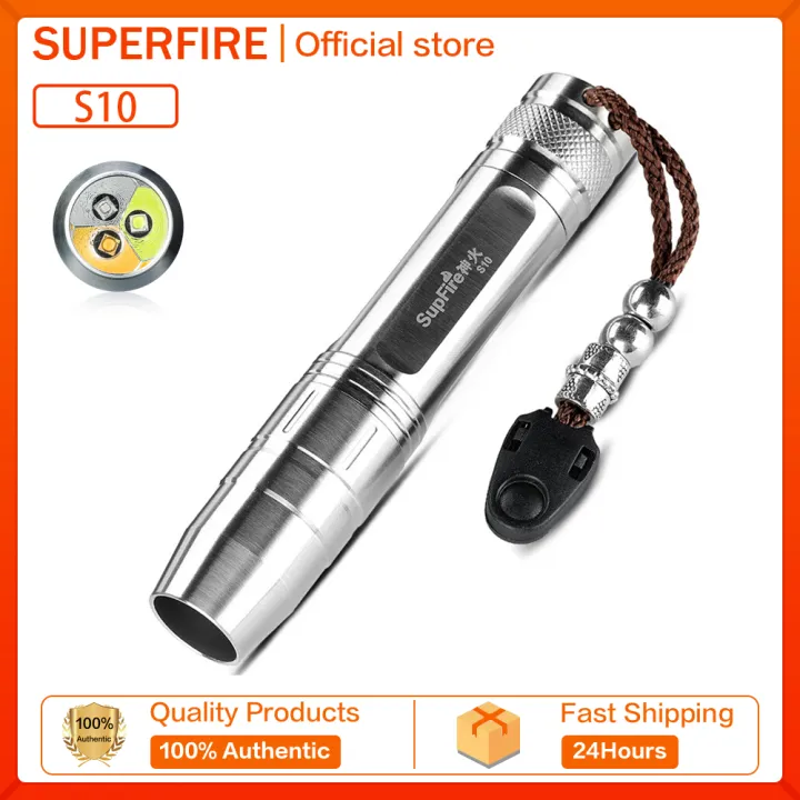 Supfire S10 Expert Jade flashlight Yellow+UV+White Light For Jewellery ...