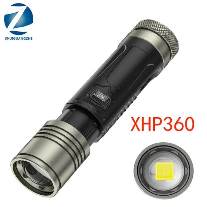 XHP360 Powerful Led Flashlight High Power Torch Light Rechargeable ...