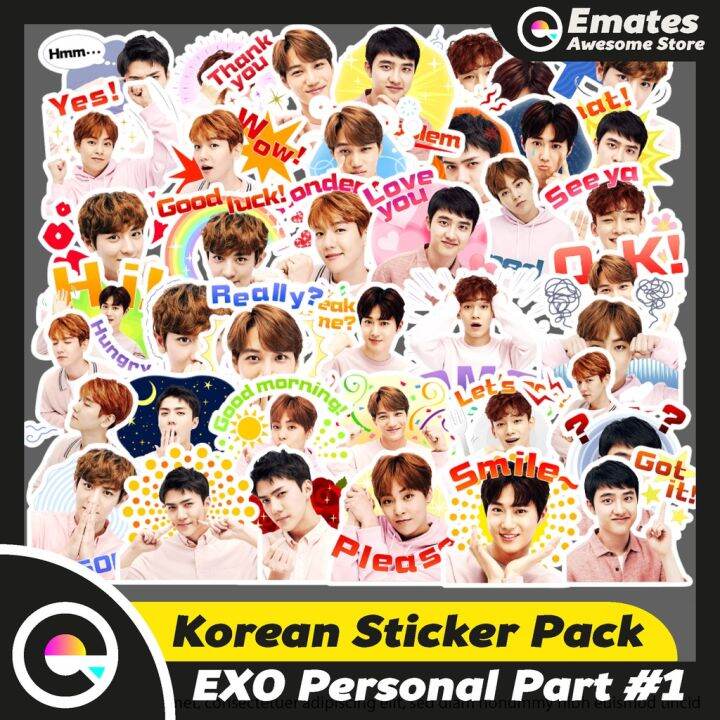 [48 pcs] Stiker EXO Personal #1 Sticker Korea Kpop BTS NCT Blackpink ...