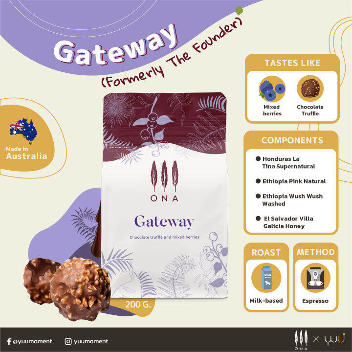 ONA MILK-BASED Gateway 200G (พร้อมส่ง) | Lazada.co.th