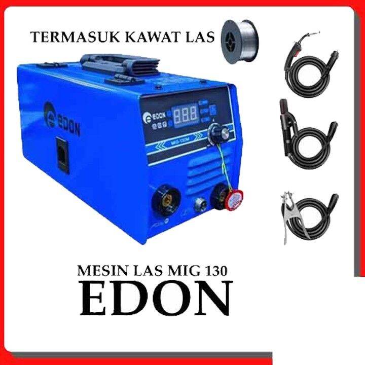 Mesin Las MIG EDON MIG 130 Flux Core CO2 Inverter Welding + Kawat Las | Lazada Indonesia