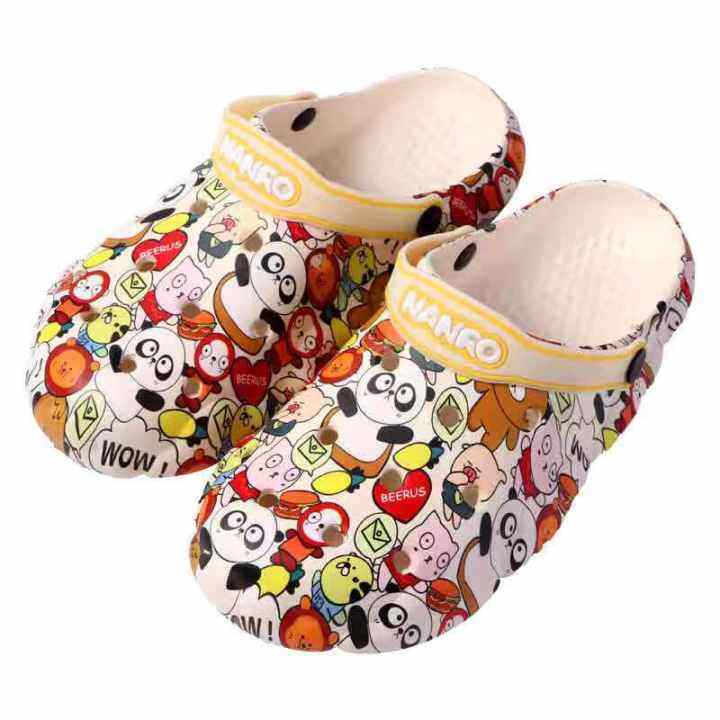 pa add1 size rubber Korean women fashion slippers crocs platform ...