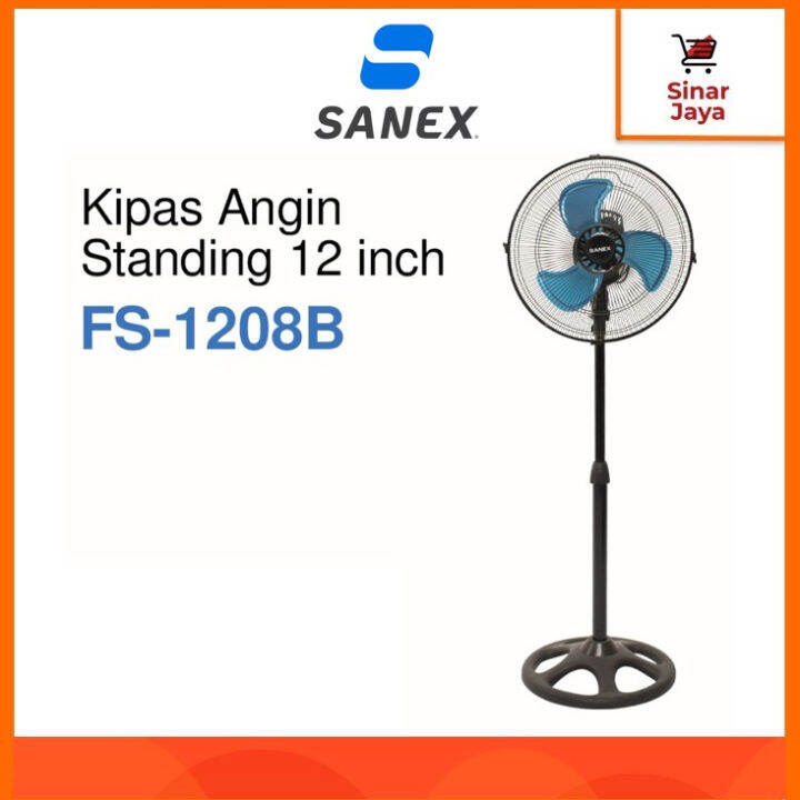 SANEX Stand Fan 12 Inch Besi (Kipas Angin Berdiri 12 Inci) | Lazada ...